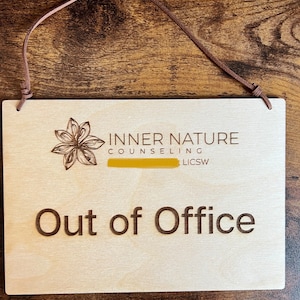 Double Sided Hanging Door Sign Welcome in Session Wooden Sign for ...