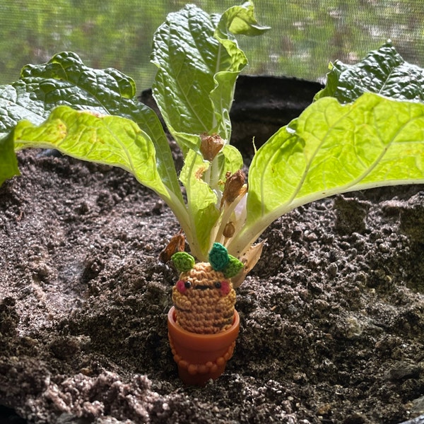 Amigurumi [caution: Fatal Cry!] 1 Inch Tiny Mandrake X1 *made2order* - Etsy