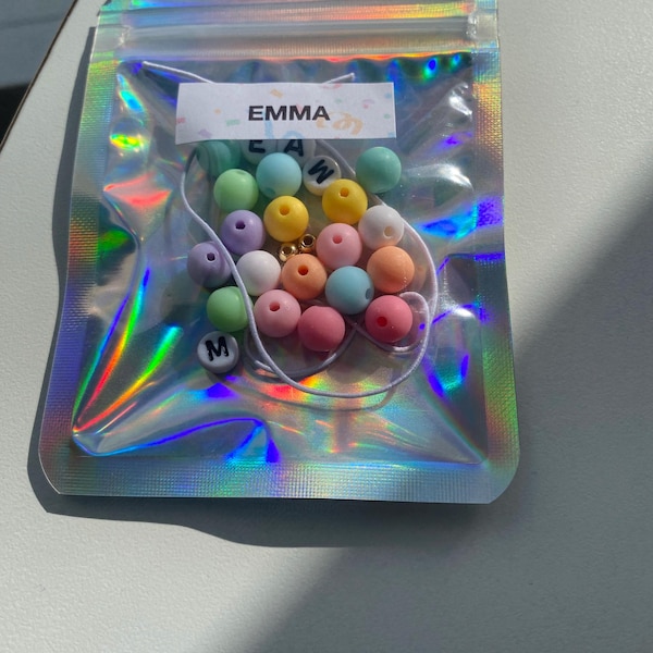 DIY Friendship Bracelet Kit | Birthday Party Favor Custom Letter ...