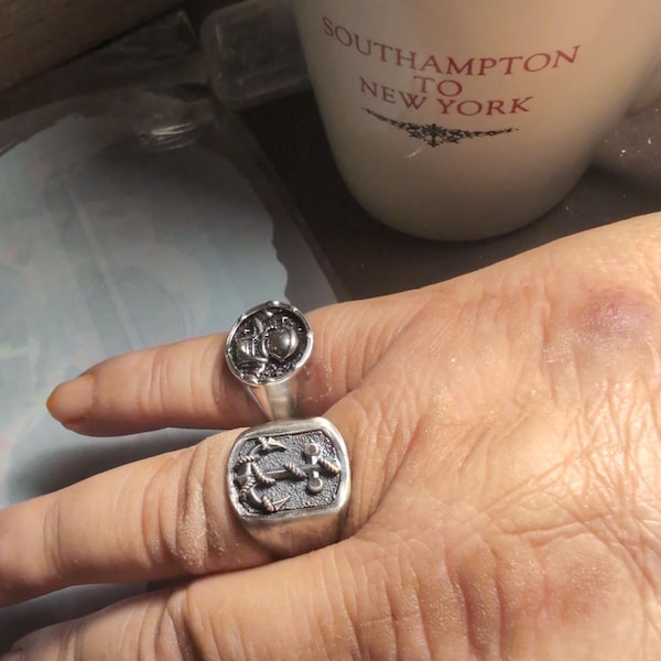 Silver Tree of Life Men Ring, Men Ring Gift, Signet Family Tree Ring ...