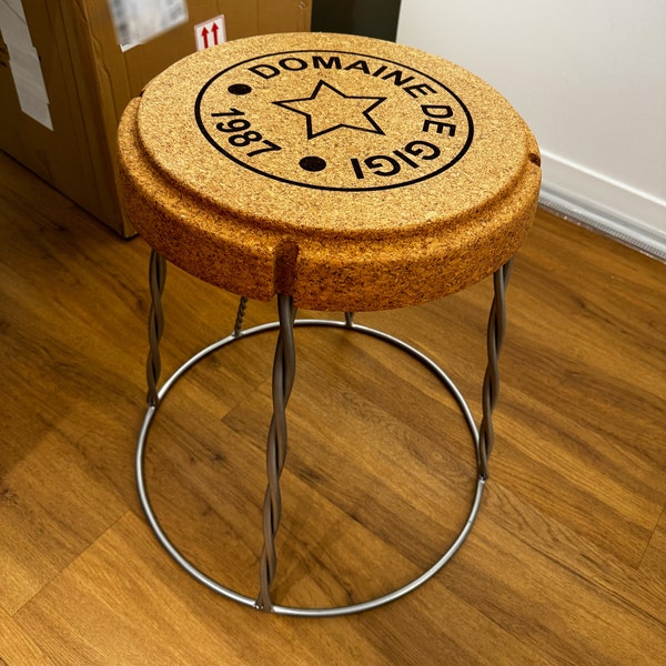 XL Champagne Cork Wire Cage Stool/side Table, 25% OFF - Etsy