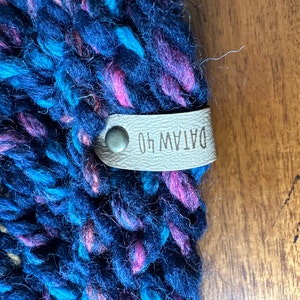 Custom Knitting Tags Set of Personalized Faux Leather Labels - Etsy