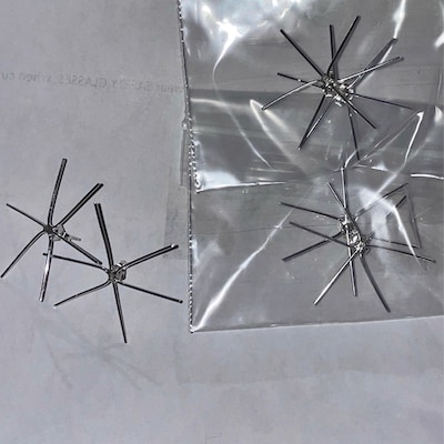 Earring Setting, Sterling Silver 6 Prong 20 Gauge Wire Claw Setting for ...