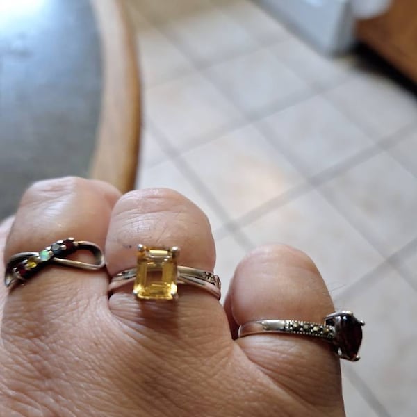 Fine Quality-natural Golden Citrine Solitaire Ring-natural Golden ...