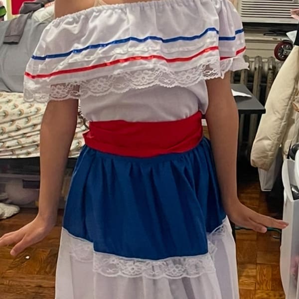 Puerto Rican Dress Costume: Child & Women Bomba Y Plena Outfit (3PC) - Etsy