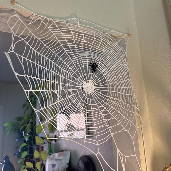 Giant Fabric Spiderweb for Halloween, Realistic Felt Craft Cutouts ...