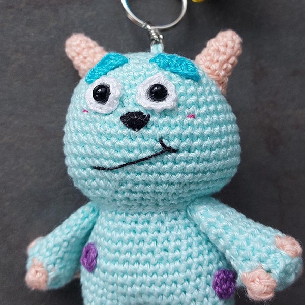 Mini Monster-keychain Version Crochet Pattern by Aquariwool Crochet ...