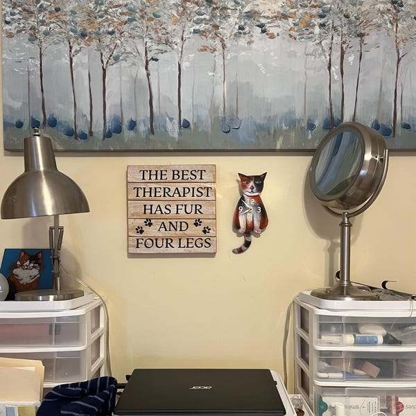 Calico Mini Cat Clock With Swinging Tail - Etsy