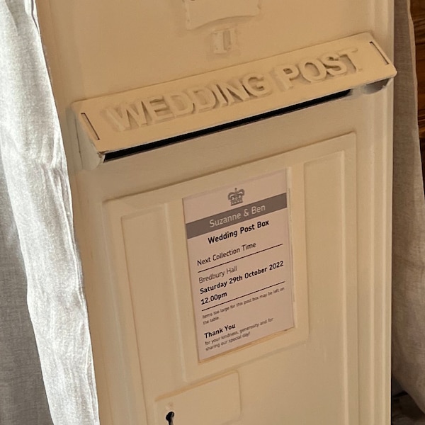 Post Box SIGN ONLY (for Weddings, Birthdays, Christenings Etc - Post ...