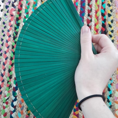 HIGH QUALITY RARE Wooden Rose Patterns Engraved Hand Fan With a Gift ...