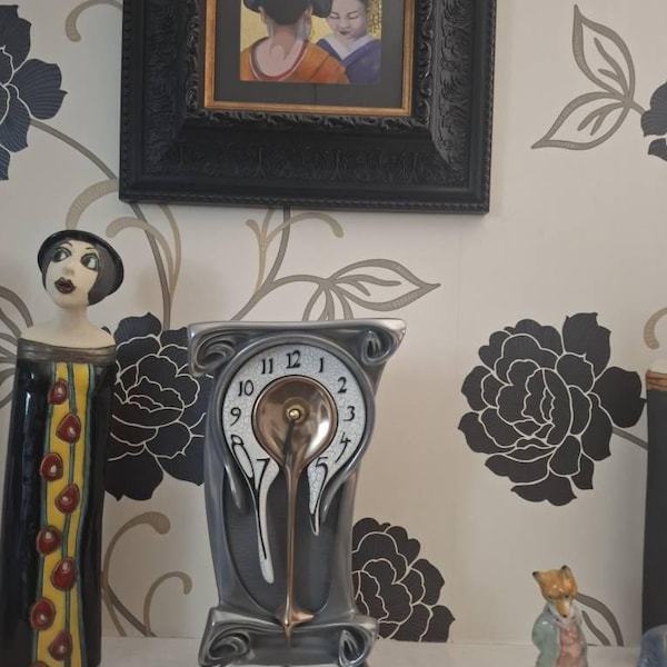 Art Nouveau Melting Mantle Clock - Etsy