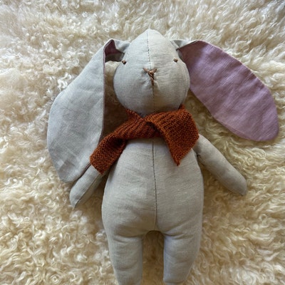 Basic Bunny PDF Sewing Pattern DIY Linen Rabbit Sewing Tutorial Easter ...