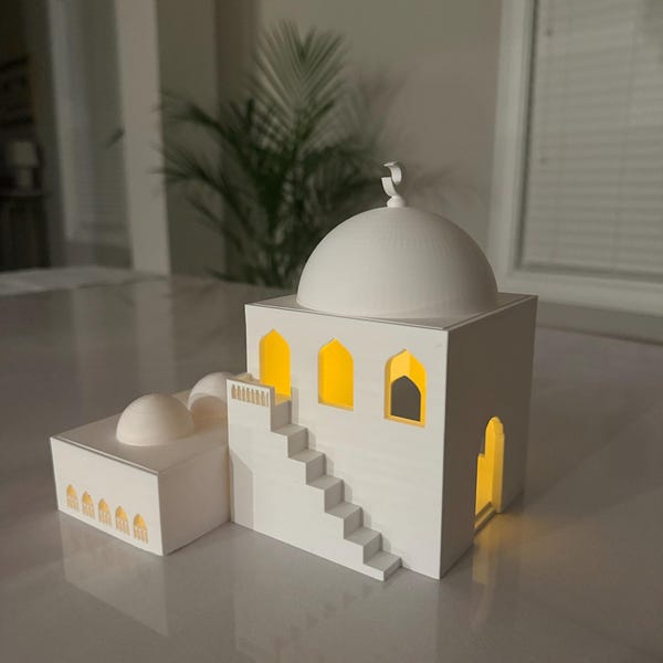 Al-noor Collection | Set of 3 Mini Masjid Lanterns Islamic Home Decor ...
