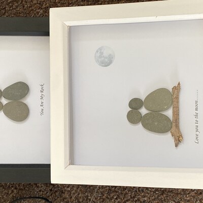 Pebble People 6 Coloured Dogs Pebblessmoothish and Flatish - Etsy