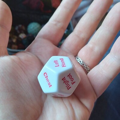 Hit Location D12 twelve Sided Die Dice Critical Fumble 28MM RPG Tool ...