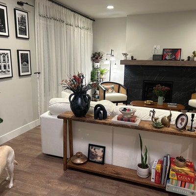 Wood Breakfast Bar Bar Height Table Drink Table Rustic Bar Top Table ...