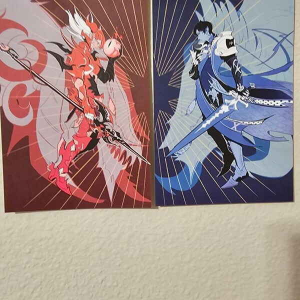 Aymeric and Estinien Mini Prints - Etsy