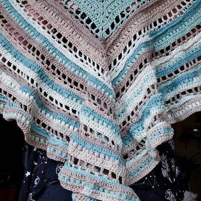 Easy Rectangle Shawl Bagoday Crochet Pattern 631 DIGITAL DOWNLOAD ONLY ...