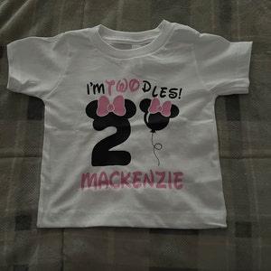 Personalized Mickey Mouse Twodles Shirt 2 Year Old Birthday - Etsy