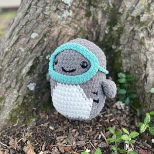 Shark Plushie With Goggles Crochet Pattern inspired by Gordon the Shark ...