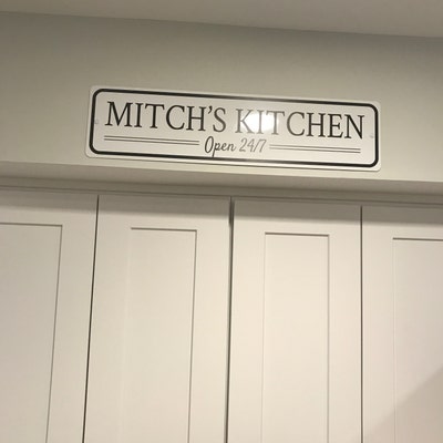 Kitchen Open 24/7 Sign Personalized Kitchen Name Sign Custom - Etsy