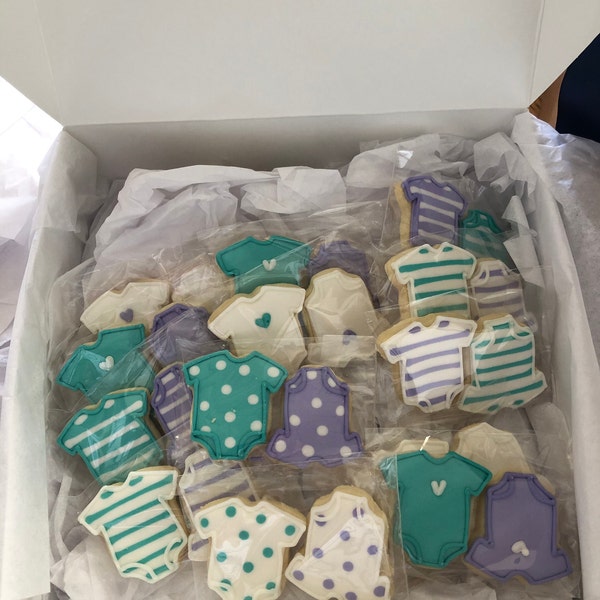 24 Mini Baby Shower Sugar Cookies! - Etsy