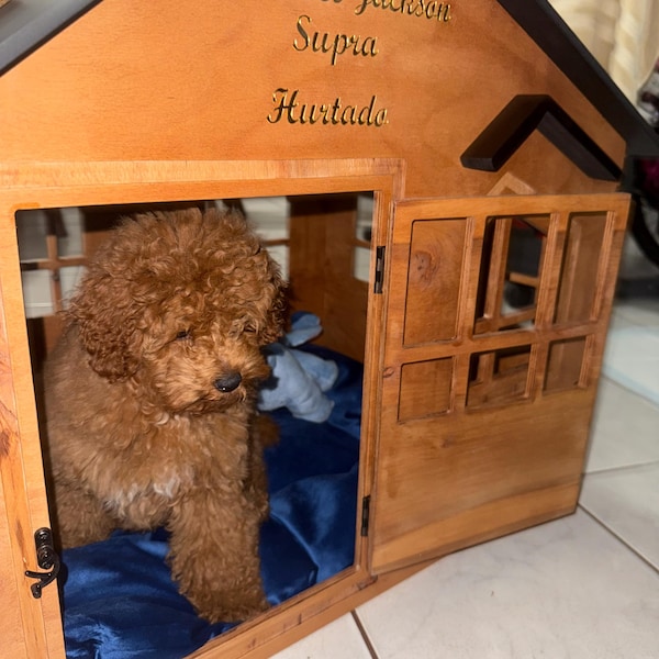 Personalized Dog House, Puppy Dog House, Wooden Dog Crate, Dog Kennels ...
