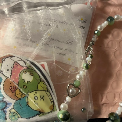 The Green of Hearts Phone Charm Green Phone Charm Phone Accessory Fairy ...