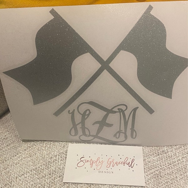 Color Guard Decal, Color Guard Gift, Flag Decal, Senior Graduation, Car ...