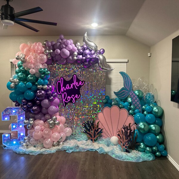 Enchanting Sea Shell Wood Prop | Mermaid Theme Decor | Under the Sea ...