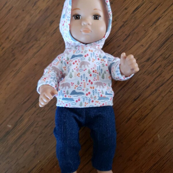 Denim Jeans, Relaxed Fit Denim Jeans for 18 Dolls Like American Girl ...