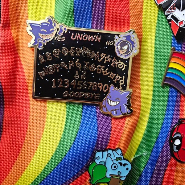 Gengar Ouija Board Enamel Pin - Etsy