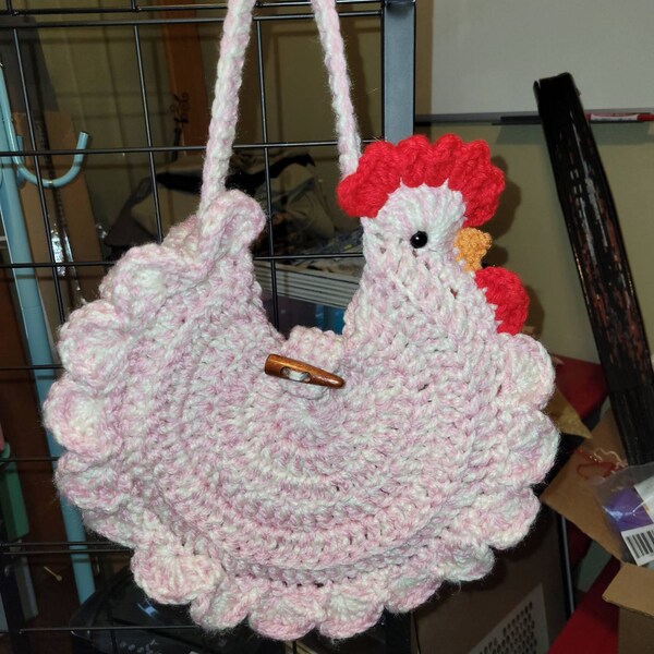 Crochet Chicken Bag Pattern Only U.S Terms - Etsy