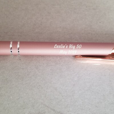 Custom Wedding Rose Gold Pens, Personalized Business Pens, Bulk Custom ...