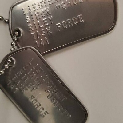 Simon 'ghost' Riley US Military Dog Tag Set - Etsy