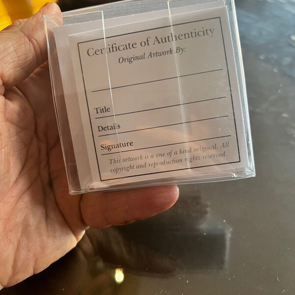 Artwork Labels for Art Shows and Exhibitions, Display Cards, Pack of 25 ...