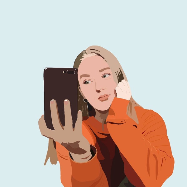 Custom Portrait Illustration, Digital Portrait, Portrait, Customised ...