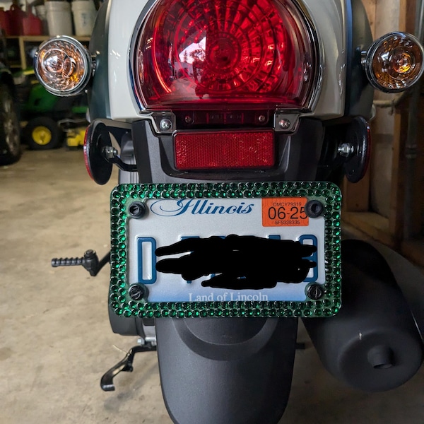 Spikey Motorcycle License Plate Frame / Motorcycle Frame / License ...
