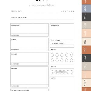 Printable Self Care Log, Self Care Tracker, Self Care Printable, Daily ...