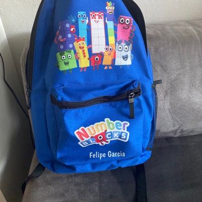 Personalized Numberblocks School Backpack 8 Color Options - Etsy