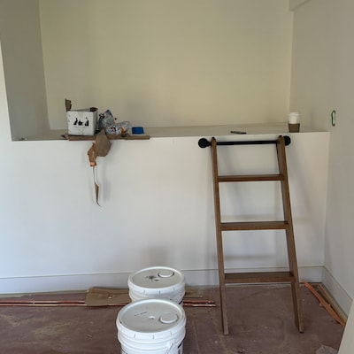 LADDER HANDRAILS Black White or Bare Steel No Obstructions Candy-cane ...