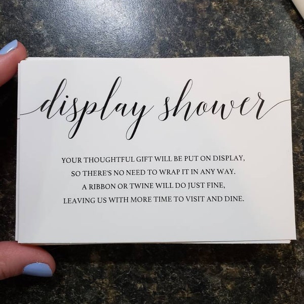 Baby Shower Display Shower Insert Instant Download Calligraphy Bridal ...