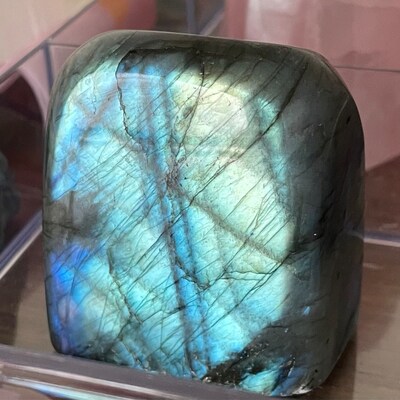 Polished Labradorite Freeform: High Flash Free Standing Display ...