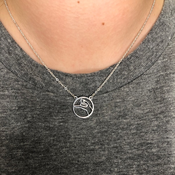 Hand Gesture Necklace - Hand Sign Necklace - Love Necklace - Peace ...