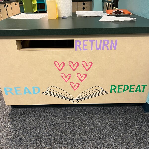 Read Return Repeat Svg • Read SVG Files for Cricut • Digital Download ...