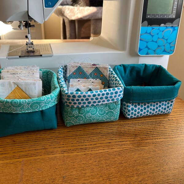 Fabric Baskets PDF Sewing Pattern 25 Sizes Fabric Box Pattern, Storage ...