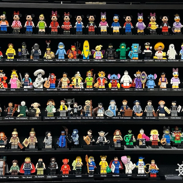 Large 110+ Mini Figures Minifigures Display Case Cabinet Small Action ...