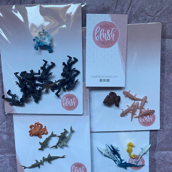 Set of Miniature Buffalo Mini Buffalo Bison Terrarium Supplies Teeny ...