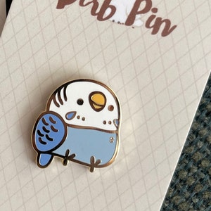 Pudgy Budgie Enamel Pin - Etsy