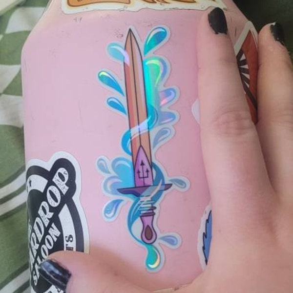 Riptide Original Holographic Vinyl Sticker, Durable Waterproof 3" Percy ...